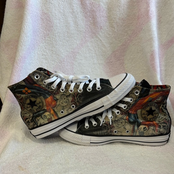 Converse | Shoes | Converse Harley Quinnface Chuck Taylor Hi Raremens 7 ...
